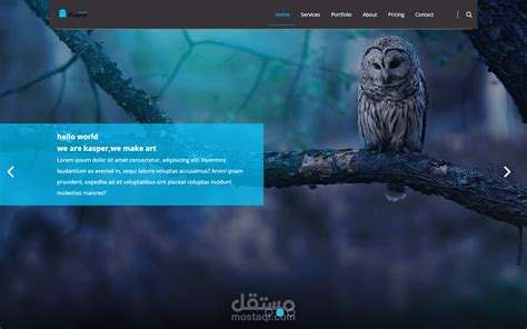 تصميم موقع Static Html Css مستقل