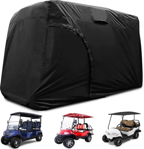 Pomer Golf Cart Cover 114x55x75 Black 420d Waterproof