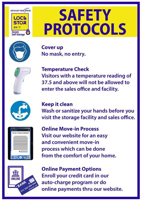 Safety Protocols Locandstor 24 7 Philippines Storage Space For Rent