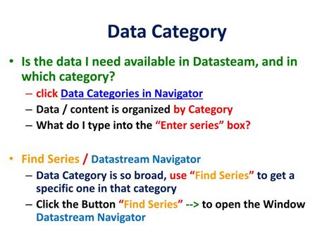 Ppt How To Use Datastream With Excel Program Powerpoint Presentation
