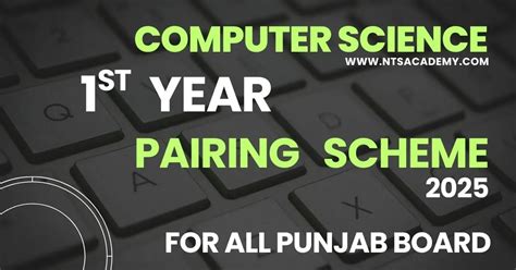 St Year Computer Pairing Scheme NTS Academy
