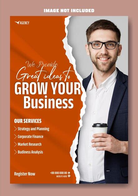 Premium Vector Digital Marketing Flyer Template Design