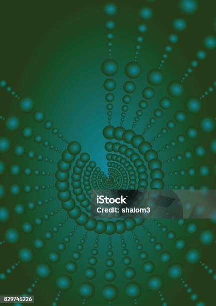 광학 예술 스타일 3 차원 환상에에서 원 모양으로 어두운 녹색 세로 배경 0명에 대한 스톡 벡터 아트 및 기타 이미지 0명 3차원 형태 가리기 Istock