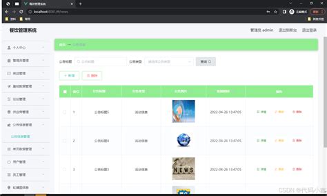 A022 基于spring Boot的餐饮管理系统的设计与实现 Csdn博客