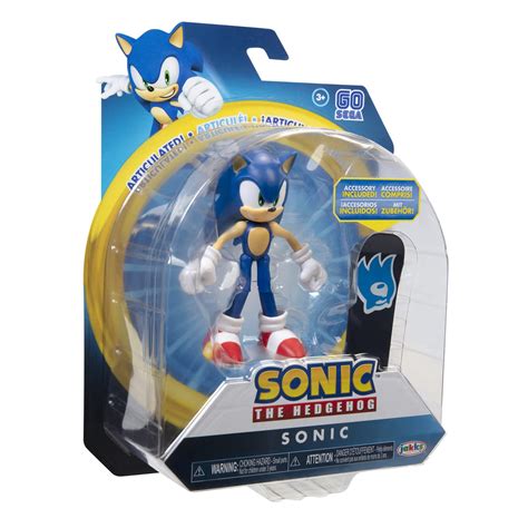 Sonic The Hedgehog 4 Modern Sonic Action Figure With Snowboard