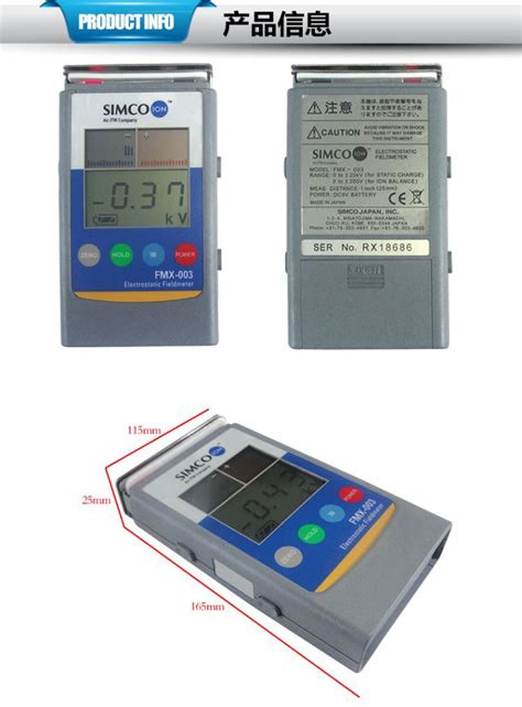 Fmx 003 Electrostatic Voltage Tester Instruction Manual Knowledge Safety Working Technology