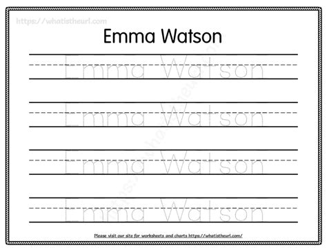 Creating Name Tracing Worksheet Nametracing Worksheets