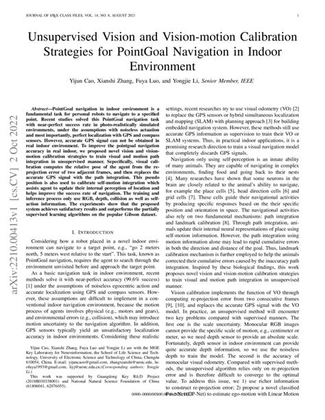Unsupervised Vision And Vision Motion Calibration Strategies For Pointgoal Navigation In Indoor