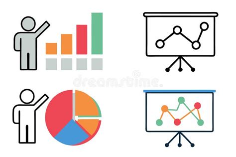Simple Line And Filled Style Interactive Data Visualization Icons