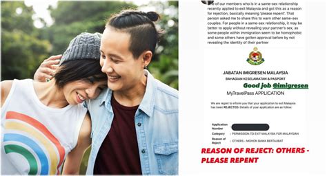Immigration Rejects MyTravelPass For Same Sex Couple Please Repent Given As Reason
