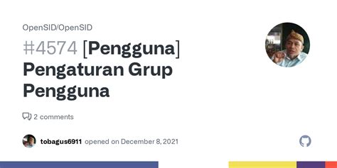 Pengguna Pengaturan Grup Pengguna Issue OpenSID OpenSID GitHub