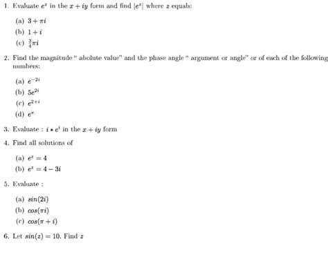 Solved Evaluate E Z In The X Iy Form And Find E Z Where Chegg Com