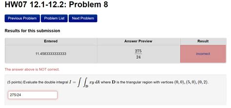 Solved HW Problem Previous Problem Problem Chegg Com