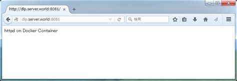 Fedora 23 Docker Access To Container Resource Server World