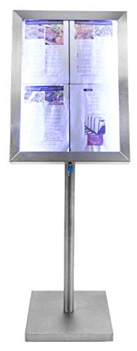 Securit Mcs 4a4 Wlss Led Schaukasten Classic 4 X Din A4 Silber Meineinkauf Ch