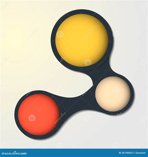 Simple Metaball Infographics Element Stock Vector Illustration Of
