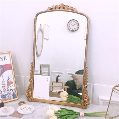 프렌치 빈티지 엔틱 오리지널 골드 플라워 패턴 거울 스타일 네이버 블로그