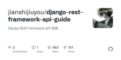 Github Jianshijiuyoudjango Rest Framework Api Guide Django Rest