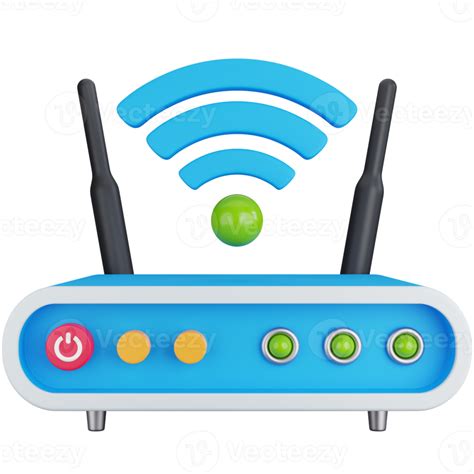 3d Icon Illustration Router With Wifi Network 21621126 Png