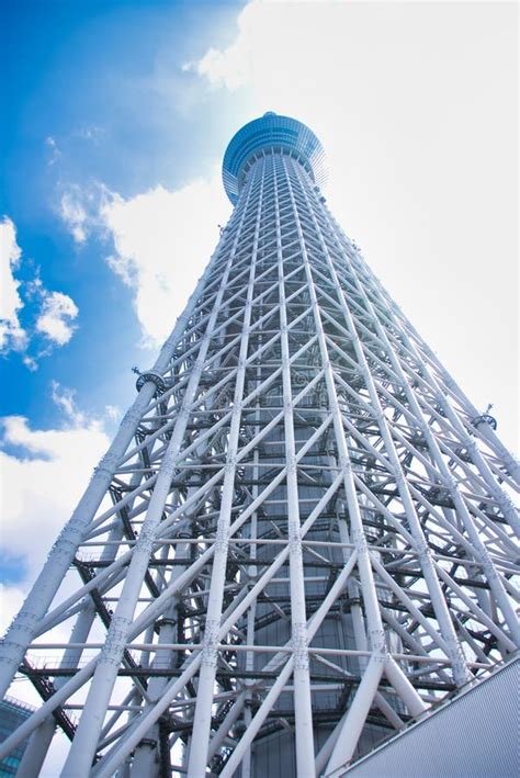 A Close Up View Of Tokyo Sky Tree Japan Editorial Photo Image Of