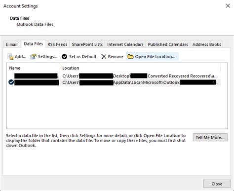 Change Outlook Data File Location Guide Pst And Ost