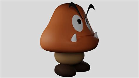 3d Super Mario Bros Goomba Turbosquid 2270003