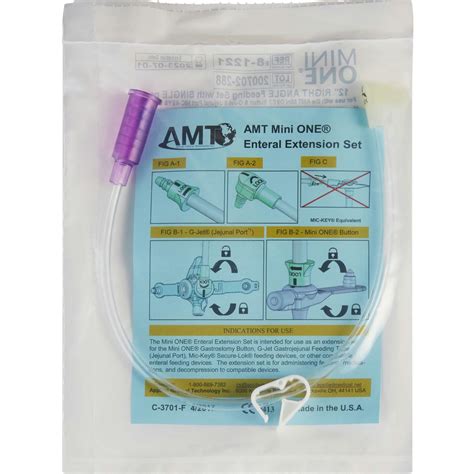 Amt Mini One Straight Connector With Bolus Adapter