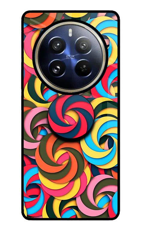 Buy Now Spiral Pattern Glass Case For Realme 12 Pro 5g12 Pro 5g