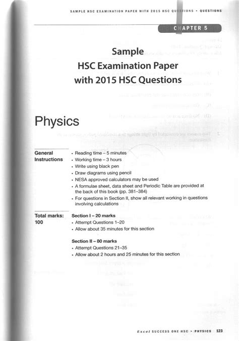 Physics HSC Paper Wsd Studocu