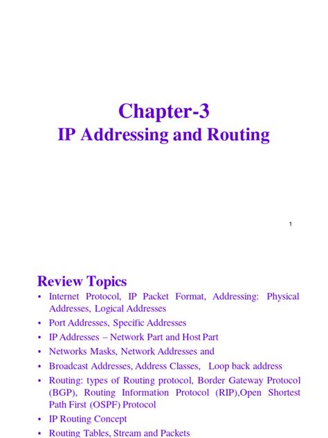 Unit 3 Pdf Routing Internet Protocols