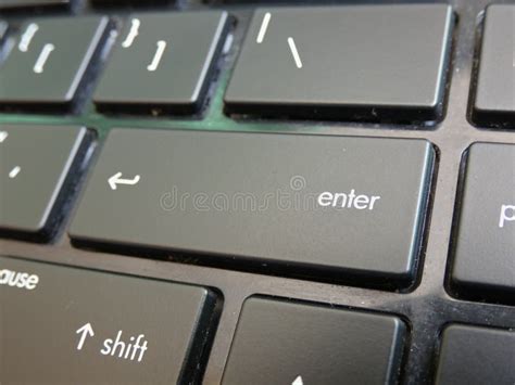 Enter Key On Keyboard Stock Image Image Of Device Closeup 100747351