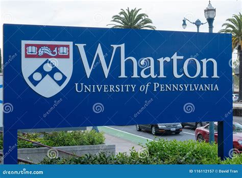 Wharton School Of The University Of Pennsylvania Entrance Sign