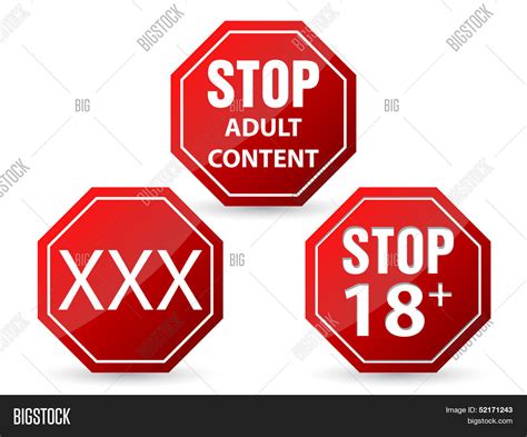 Stop Sign Adult Vector Photo Free Trial Bigstock