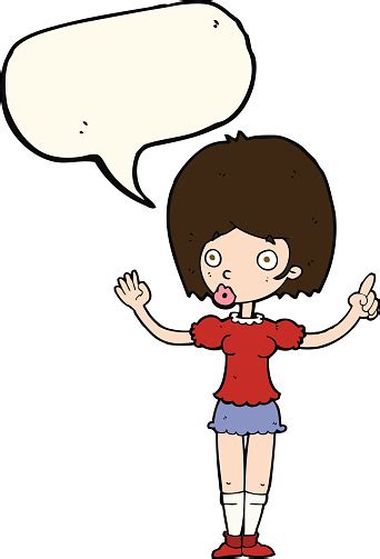 말풍선이 있는 여자 설명하기 자신의 침봉 말풍선을 2015년에 대한 스톡 벡터 아트 및 기타 이미지 2015년 그리기