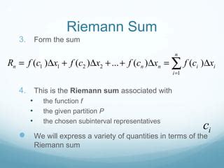 Riemann Sumsdefiniteintegrals PPT