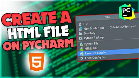 How To Create A Html File On Pycharm F HOQUE YouTube