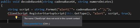 ¿como Mandar Un Alert De Javascript Desde Una Clase Cs En C Aspnet Stack Overflow En Español