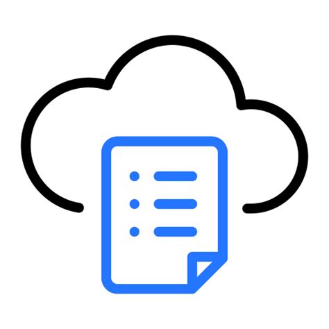 Cloud Computing Generic Color Outline Icon