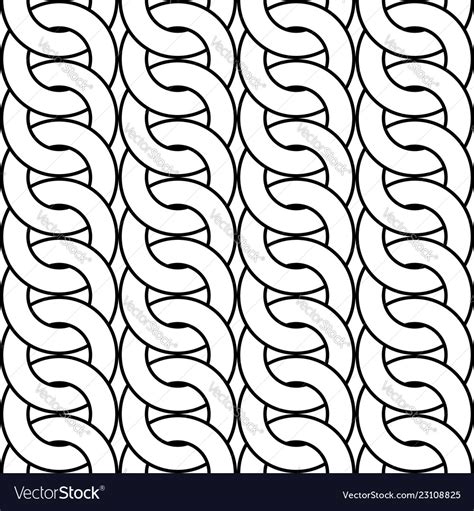 Design Seamless Chain Pattern Royalty Free Vector Image