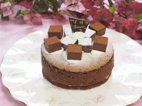 生チョコ飾り魅惑のガトーショコラ 4号 12cm 無料メッセージカード選べます の口コミ評判詳細 Cake jp