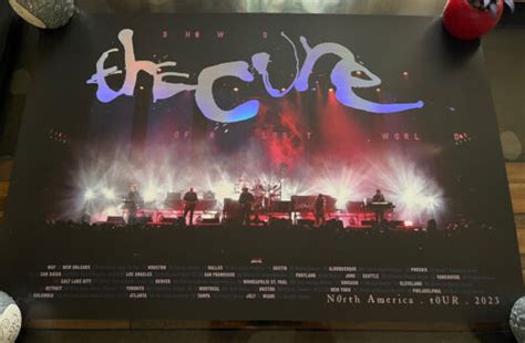 The Cure Official Poster 2023 Tour Dates Foil Logo Brand New 4640749059