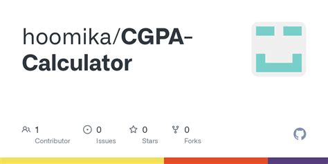 GitHub Hoomika CGPA Calculator