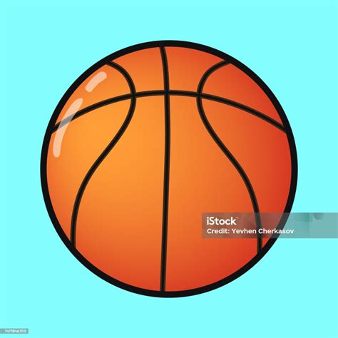 귀여운 재미있는 농구 벡터 손으로 그린 만화 Kawaii 캐릭터 그림 아이콘입니다 파란색 배경에 격리되어 있습니다 농구공 캐릭터 개념 개념에 대한 스톡 벡터 아트 및 기타