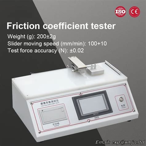 V HZ Friction Coefficient Tester Fabric Friction Coefficient Tester Film Paper Coating
