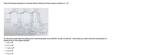 Solved Use The Following Schematic To Calculate Dilution