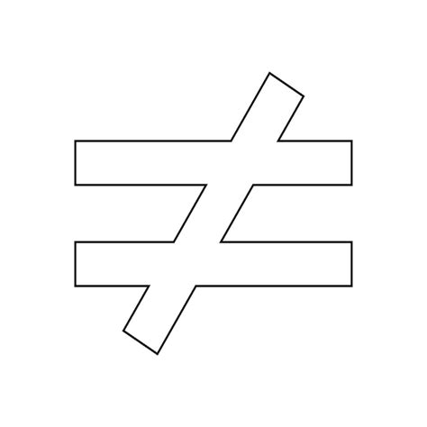 Premium Vector Inequality Icon Vector