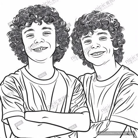 Ai创作图双胞胎兄弟 俩兄弟 手绘快乐的少年 两兄弟 两个男孩 两男孩 莱特兄弟 幸福兄弟 2个男孩 兄弟俩 兄弟 手绘微笑男孩 男孩兄弟 兄弟们 兄弟像 昵图网