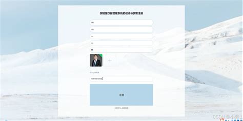Springbootvue实验室仪器管理系统的设计与实现【程序论文开题】 计算机毕业设计 Csdn博客