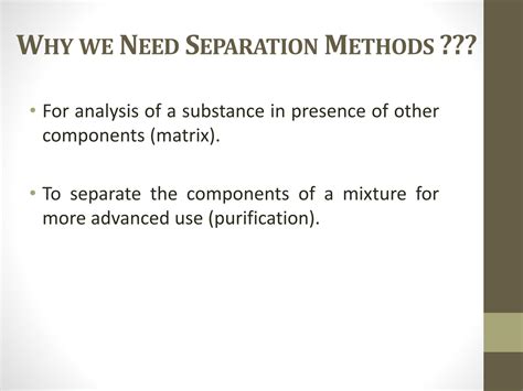 Solution Introduction To Separation Methods Studypool Solution Introduction To Separation Methods Studypool