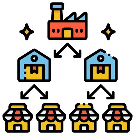 Distribution Flaticons Lineal Color Icon